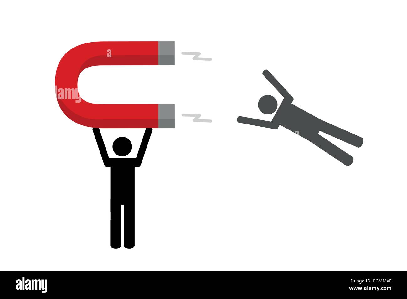 Attractive force Stock Vector Images - Alamy