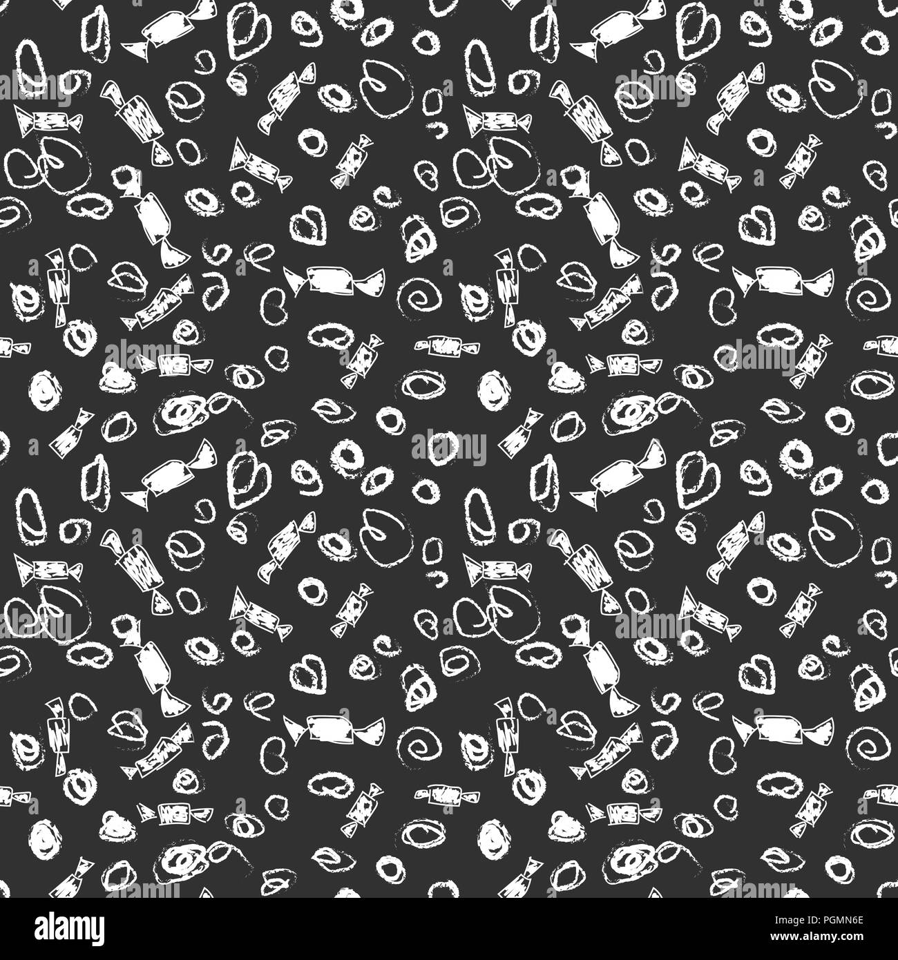 Colorful artistic drawing of chalk with lunch background. Seamless ...