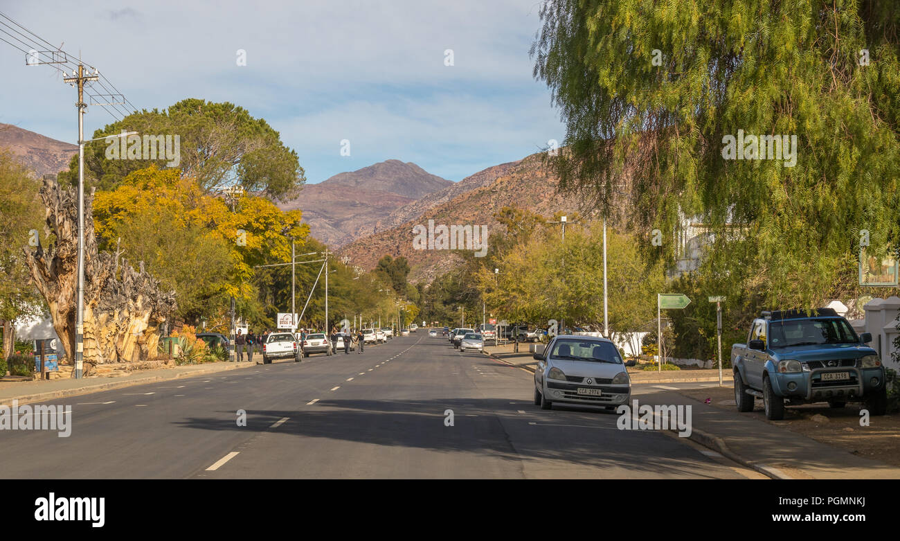 Prince Albert, South Africa - a view down the main street of this small ...