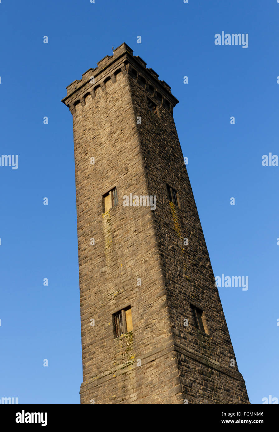 Peel Memorial Tower on Holcombe Hill, Ramsbottom, Lancashire, England ...