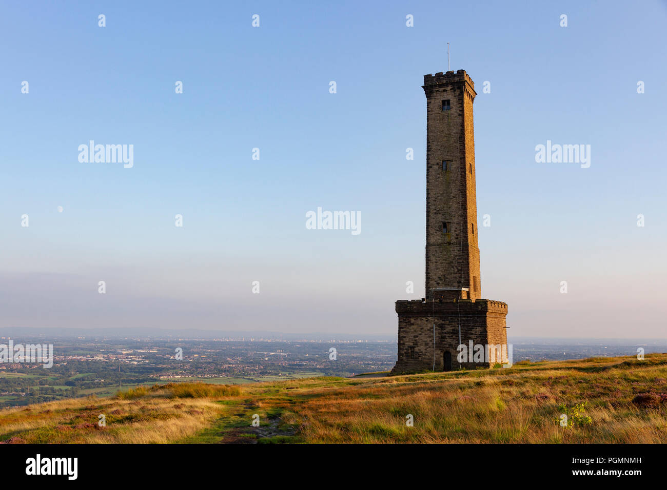 Peel Memorial Tower on Holcombe Hill, Ramsbottom, Lancashire, England ...