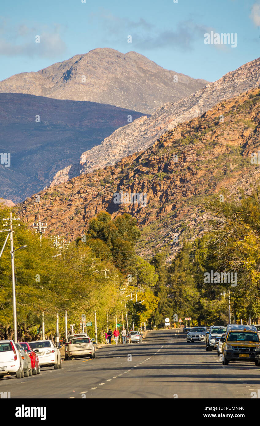 Prince Albert, South Africa - a view down the main street of this small ...