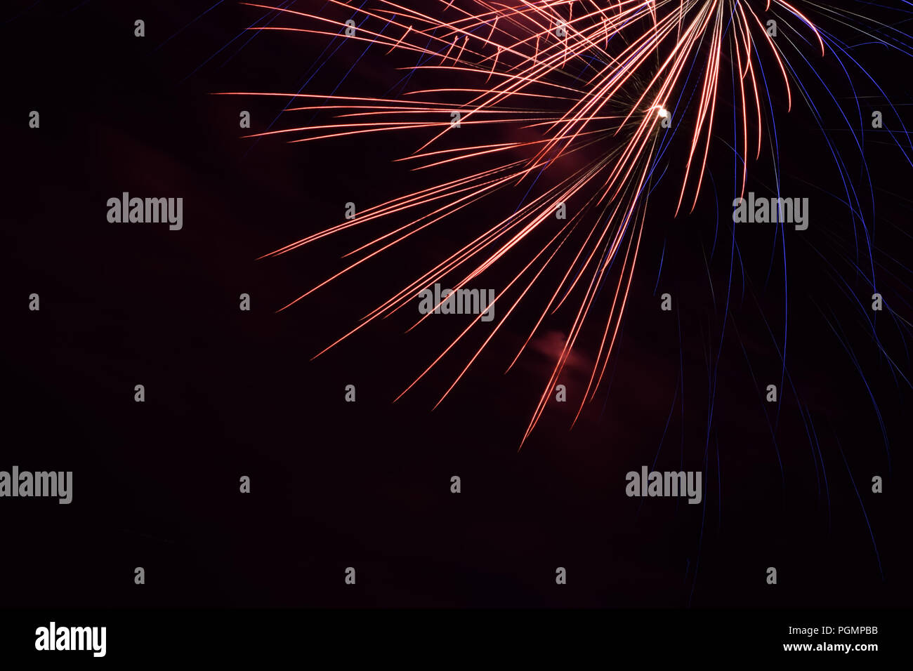 fireworks effect on dark sky background, abstract firework background ...