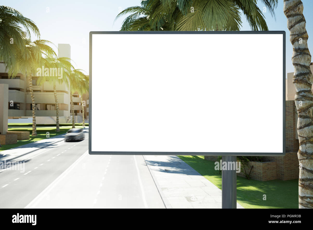 advertising mockup 3d rendering Stock Photo - Alamy