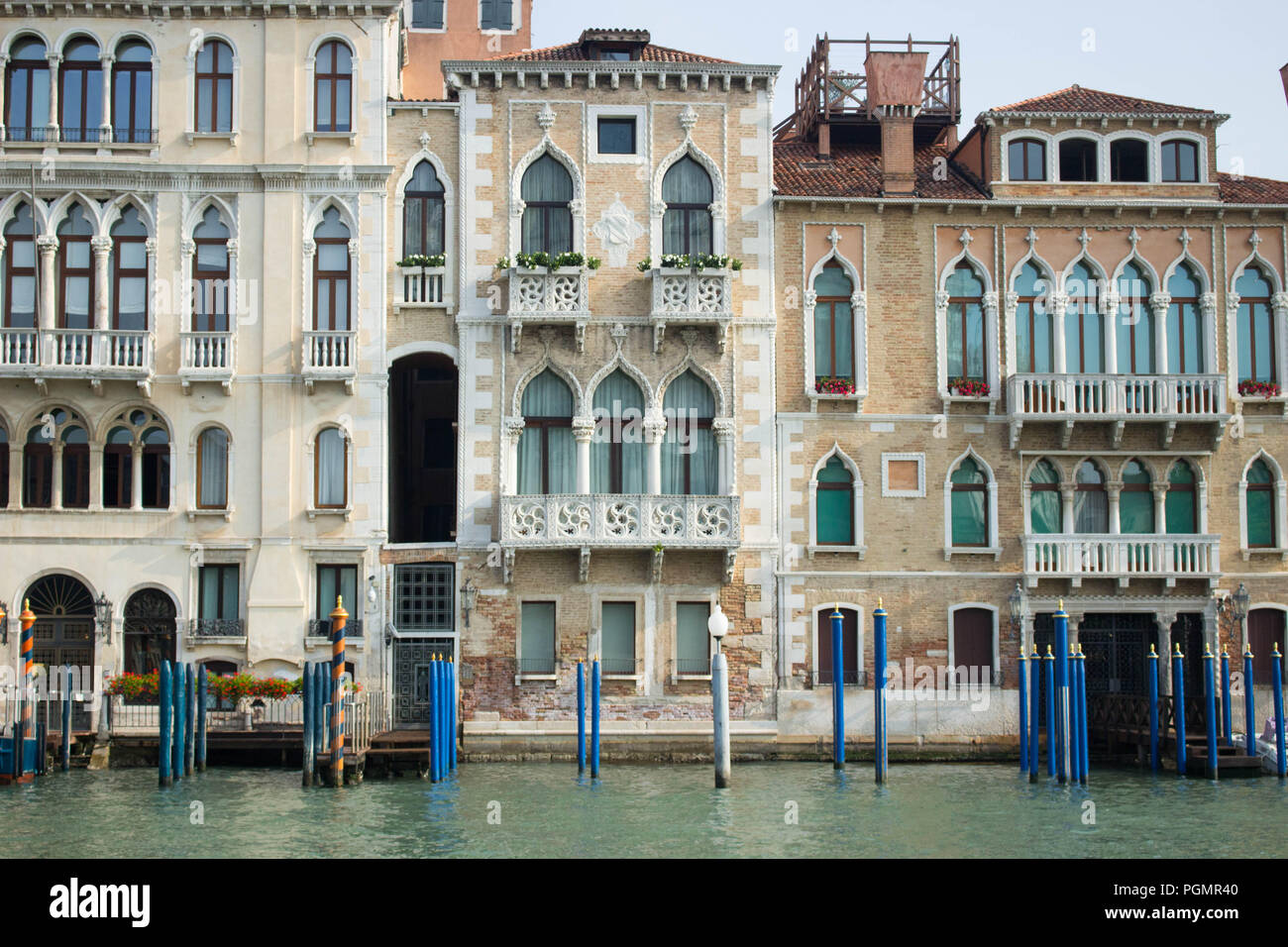 Building fronts, canal-side, Venice Stock Photo - Alamy