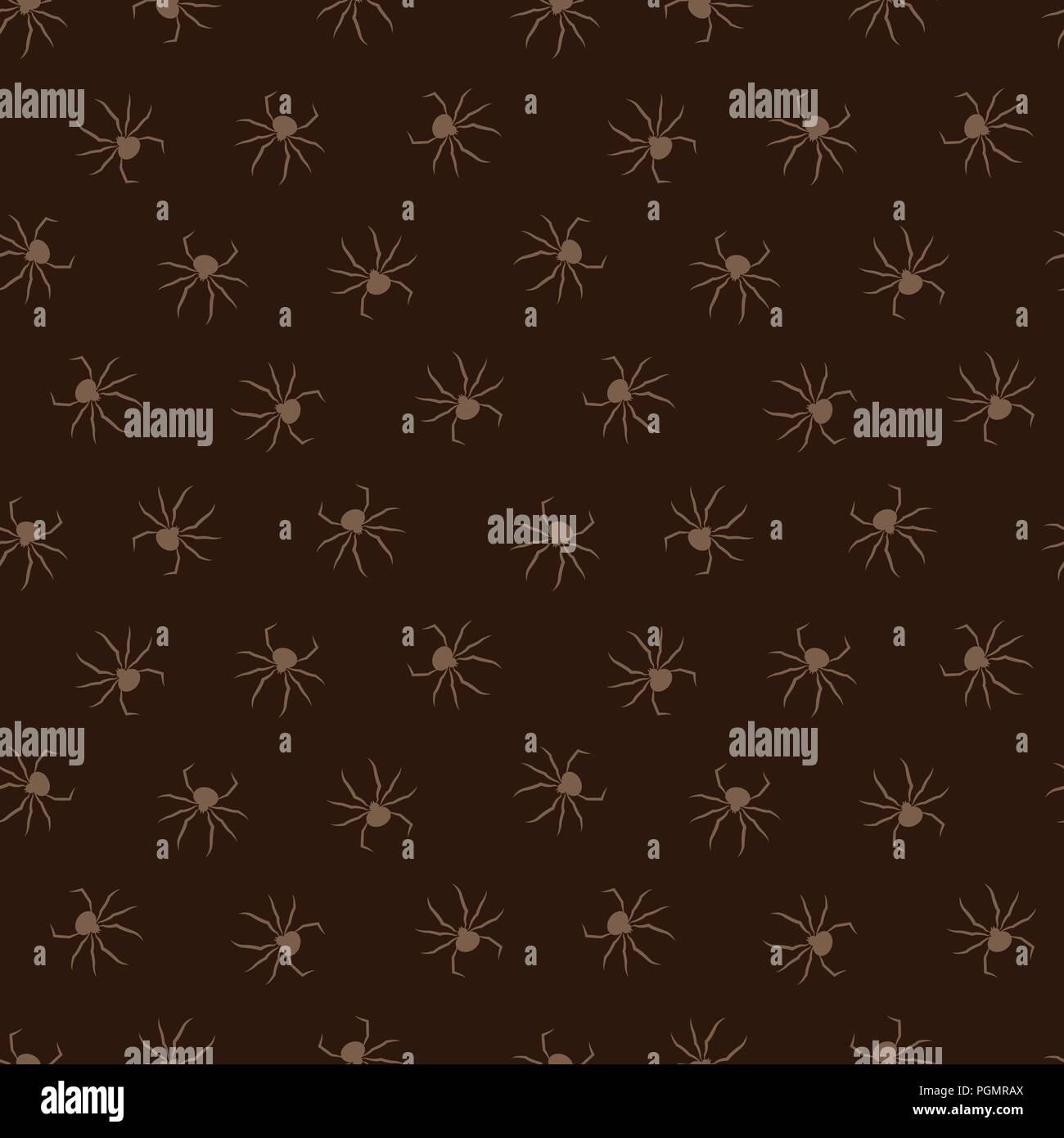 seamless dark pattern with spiders vector illustration halloween ...