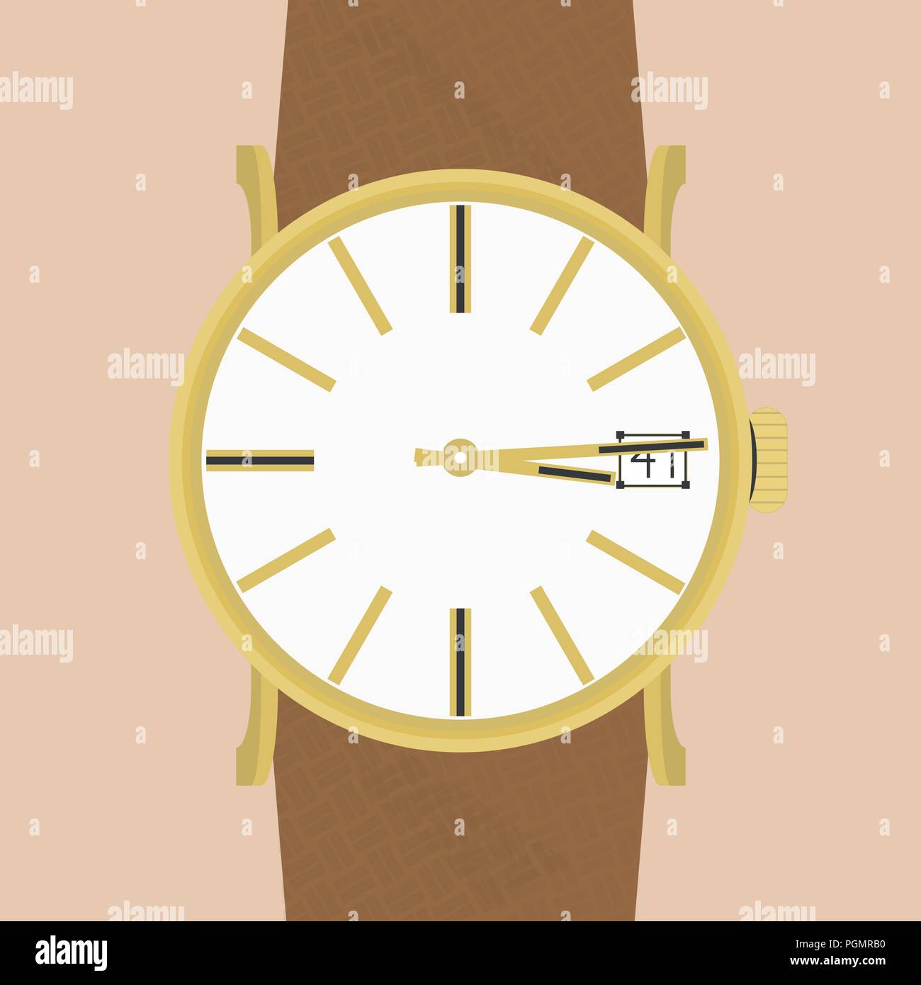 Cartoon gold watch hi-res stock photography and images - Alamy