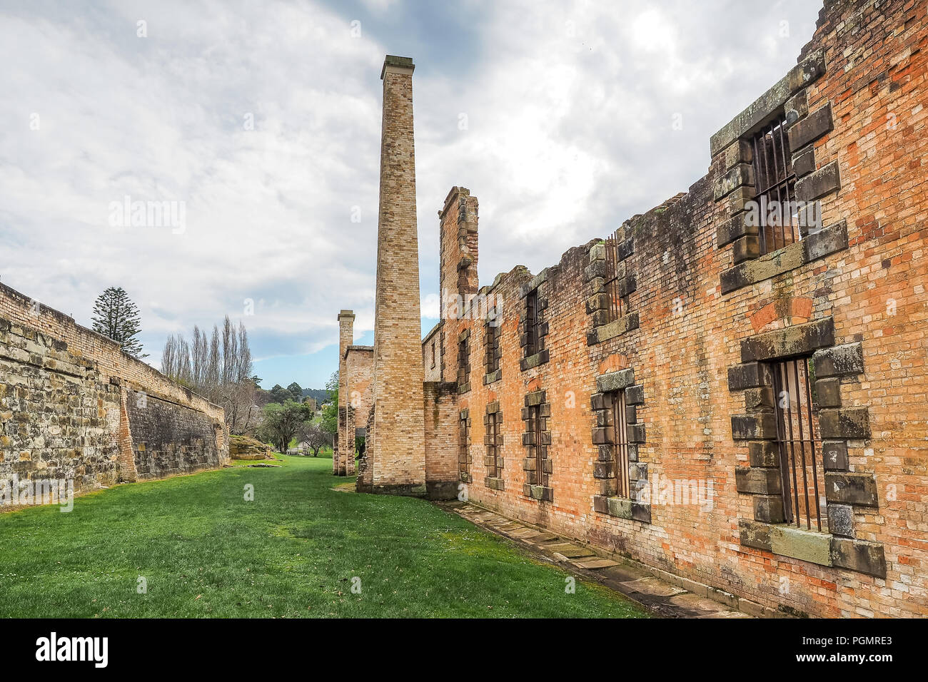 The penitentiary building at Port Arthur Historic Site in Tasmania ...
