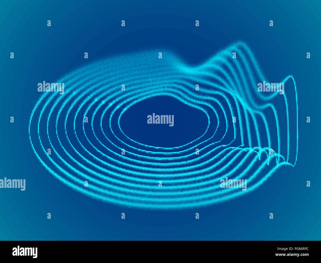Abstract background with dynamic 3d sound waves Stock Vector Image & Art - Alamy