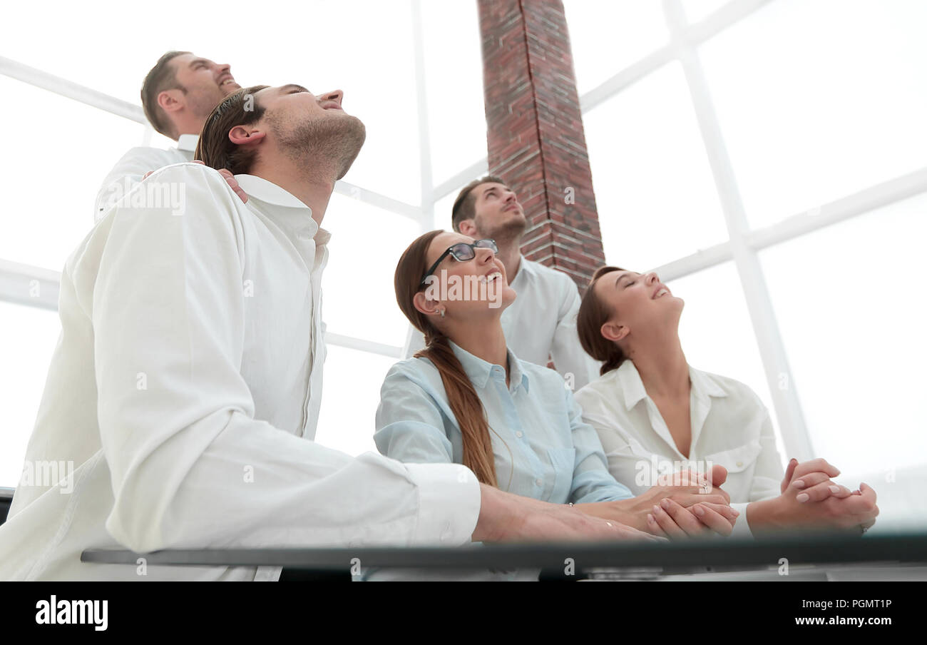 business team sitting at a table in the conference room.the concept of ...