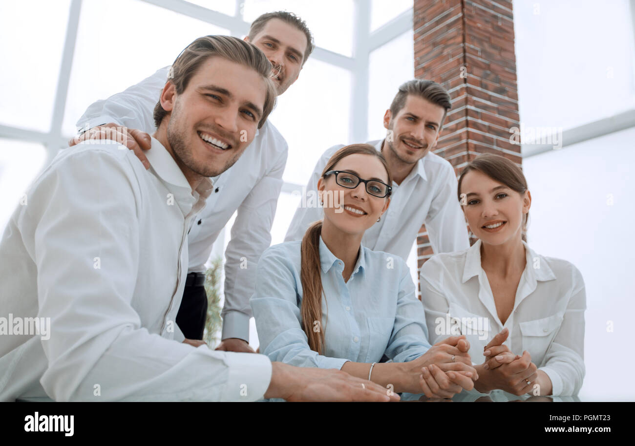 business team sitting at a table in the conference room.the concept of ...