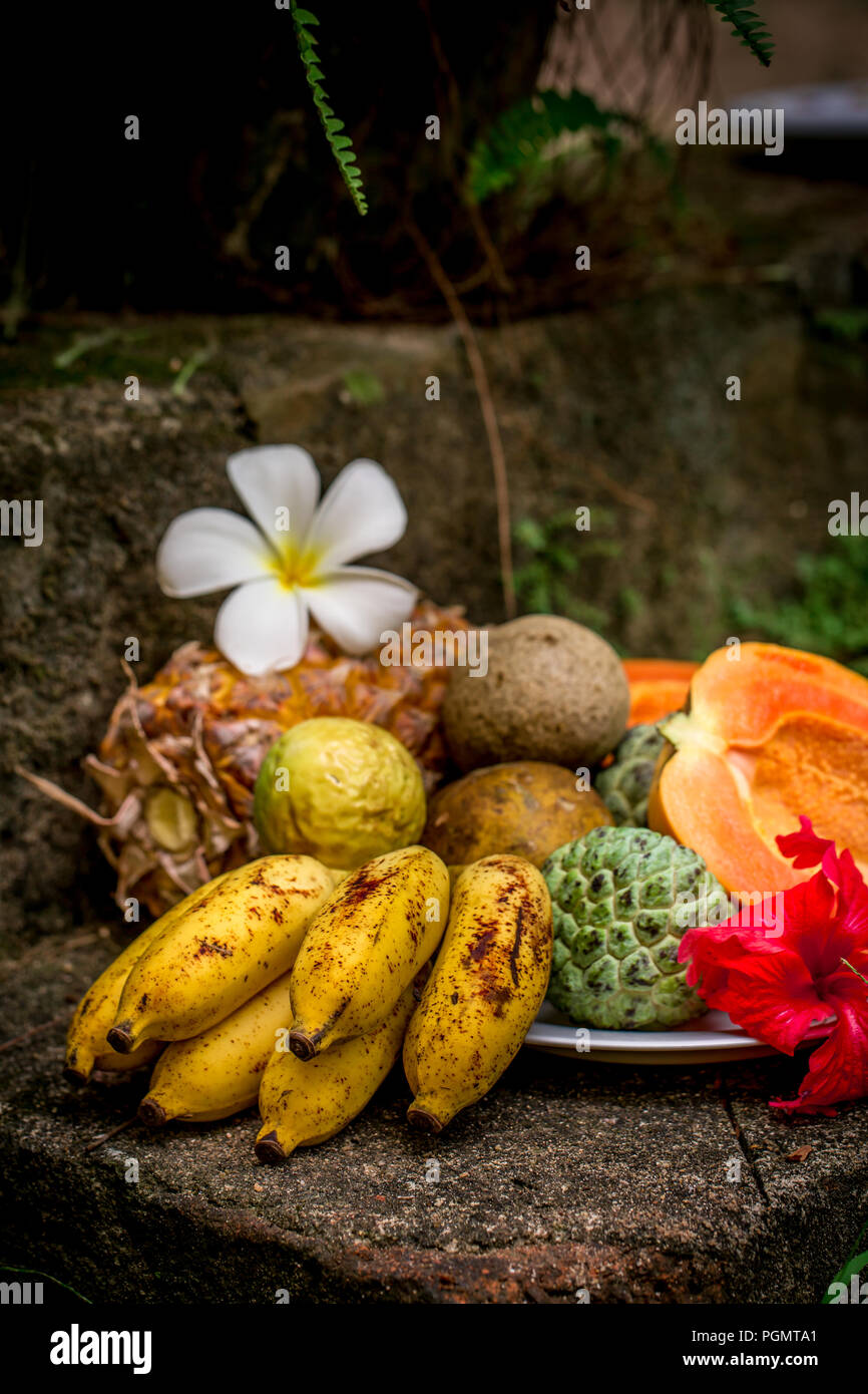Dragon fruit banana dark hi-res stock photography and images - Alamy