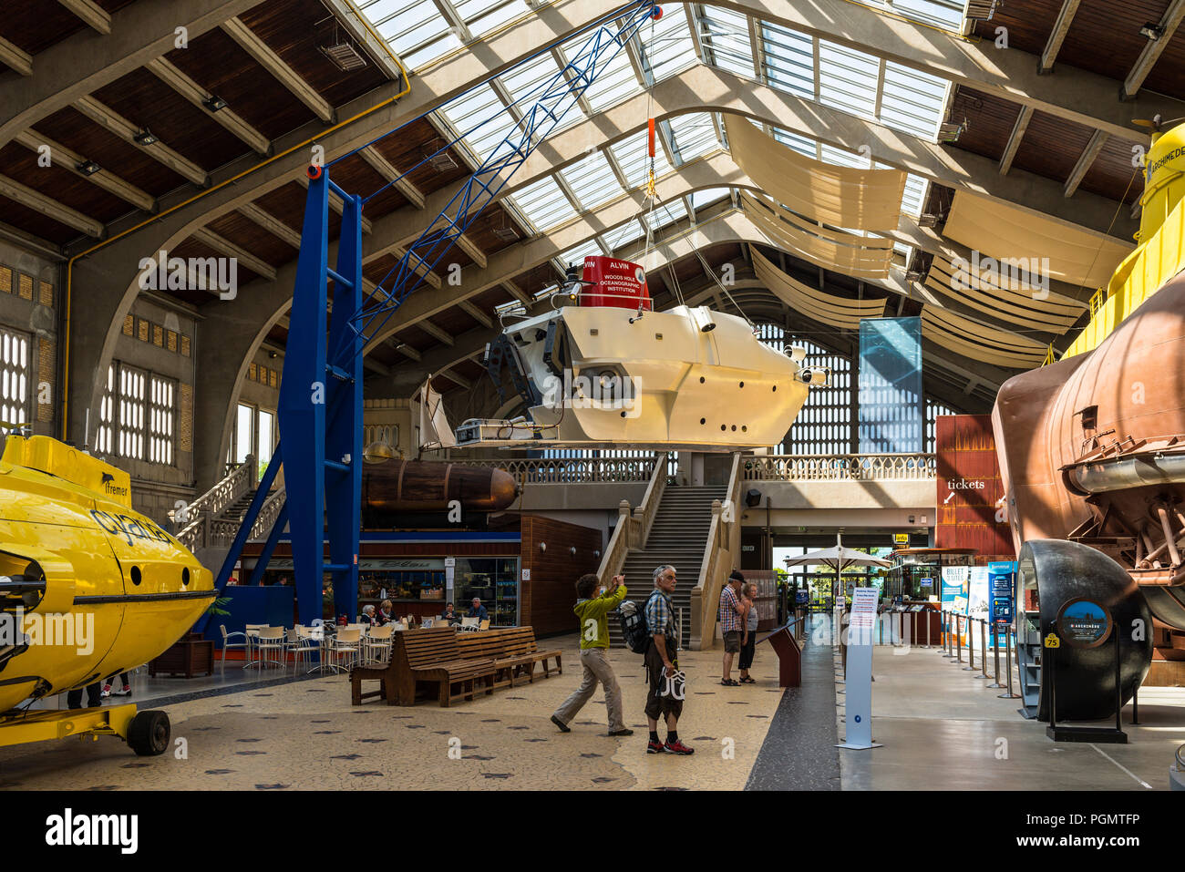 Cherbourg-Octeville, France - May 22, 2017: The hall with famous ...
