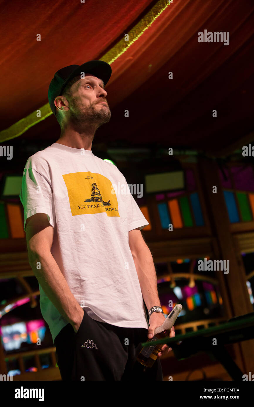 Norway, Bergen - June 16, 2018. The English punk duo Sleaford Mods ...