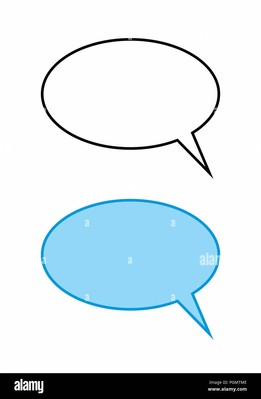 Speech Bubble Illustration Not Vector Stock Vector Images - Alamy