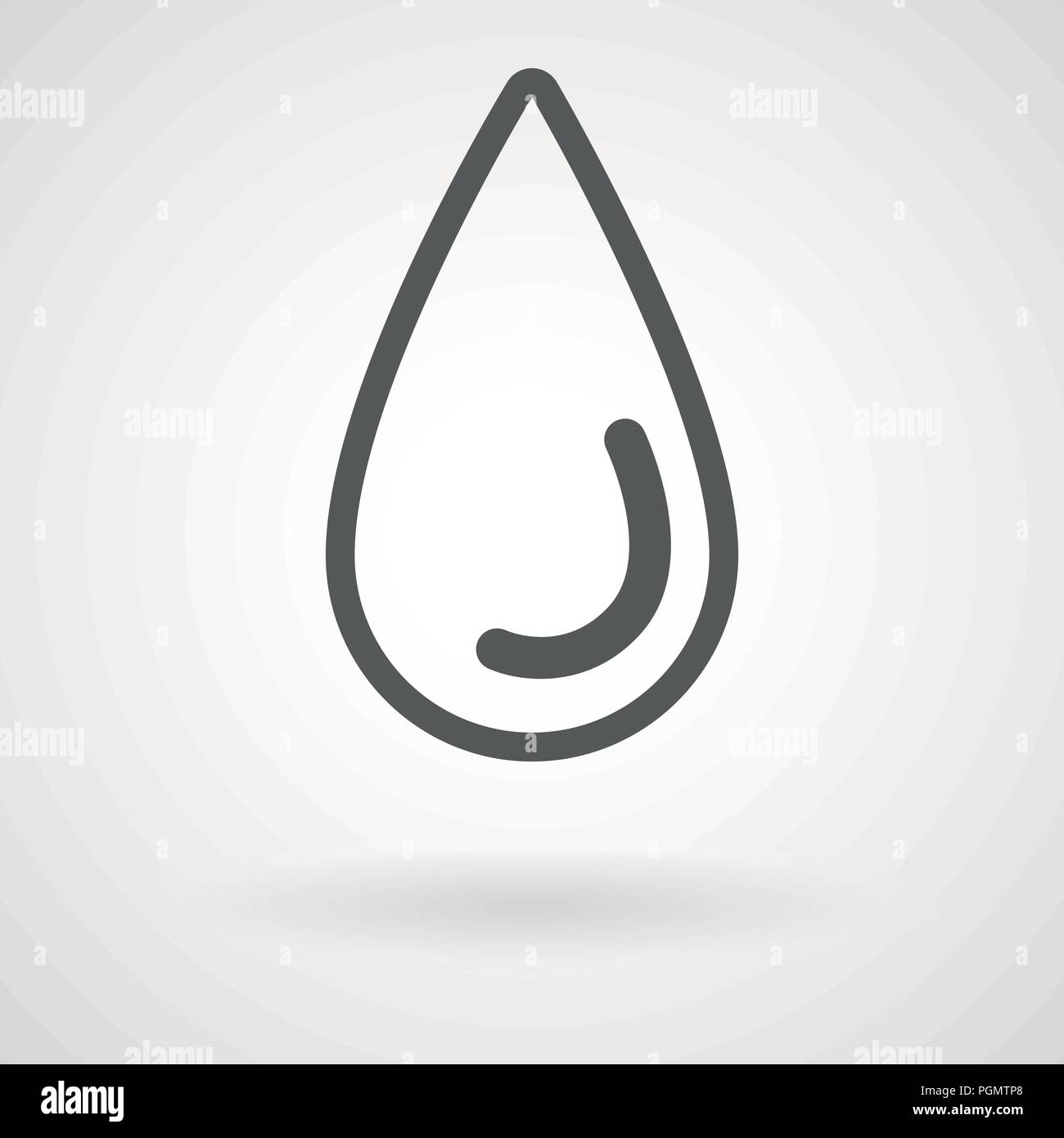 Water Drop Outline Icon Vector Illustration Eps File Stock Vector
