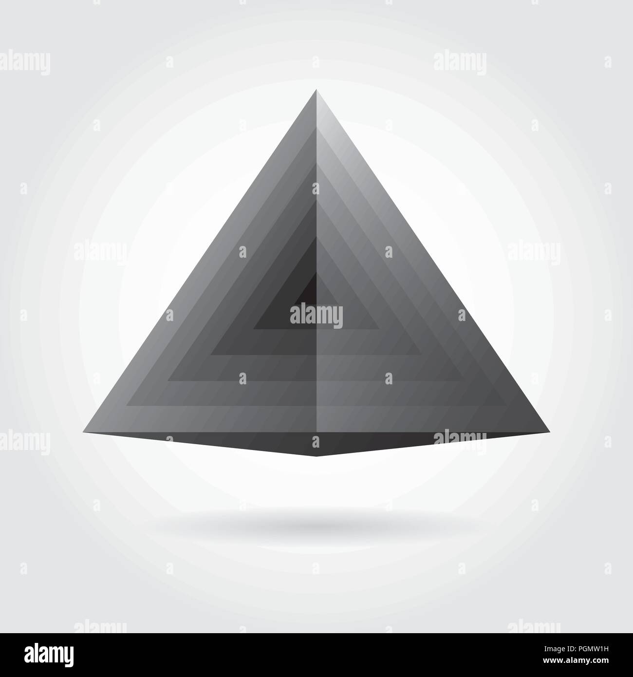 Smooth color gradient triangle icon logo. Vector illustration for your ...