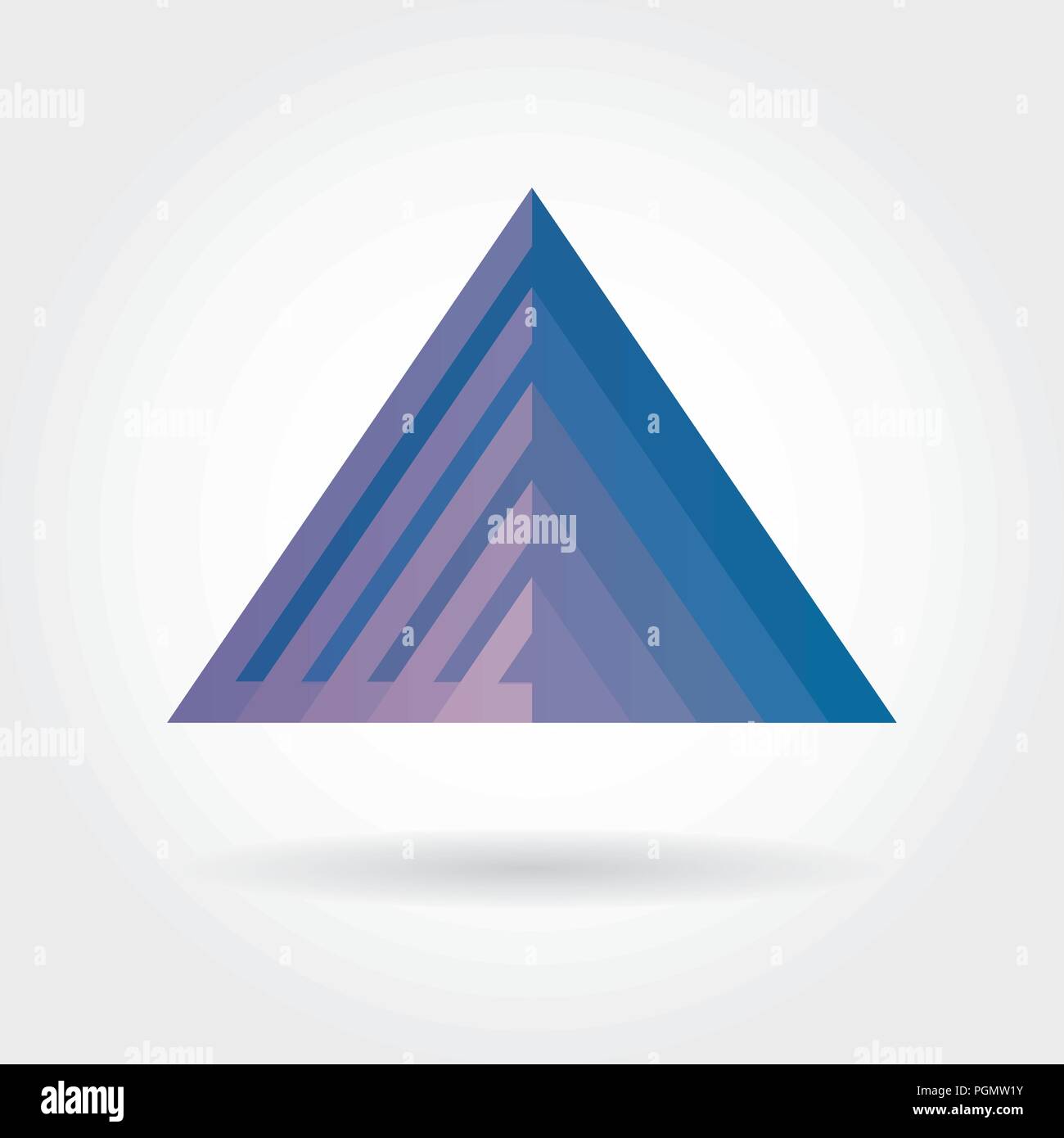 Gradient triangle icon logo. Vector illustration for your design ...