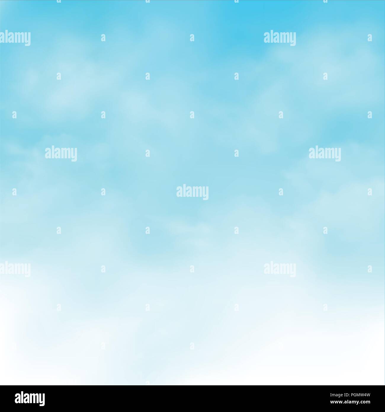 Abstract of realistic blue sky with clouds background, illustration ...