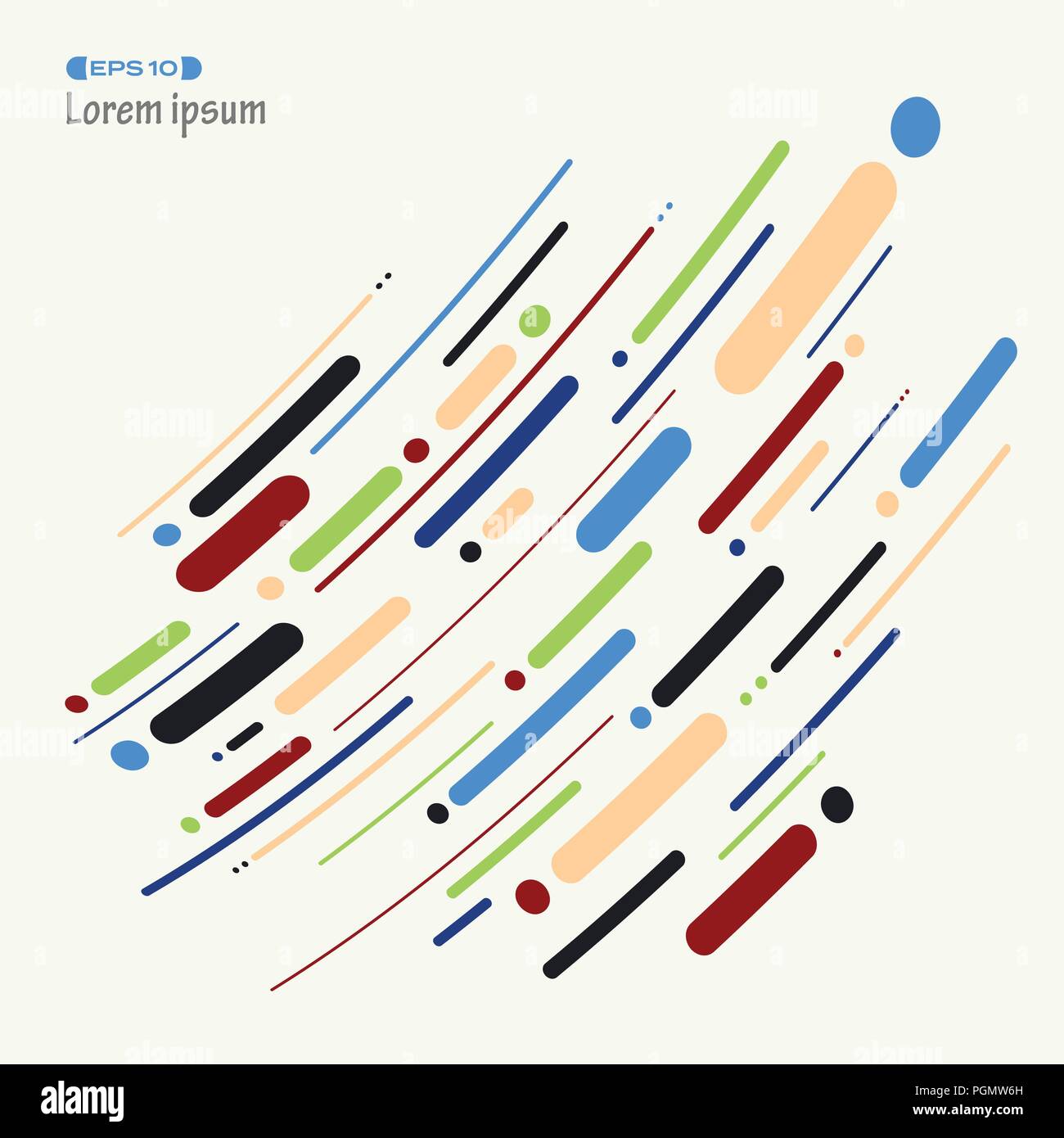 Abstract of reverse colorful stripes line pattern background ...