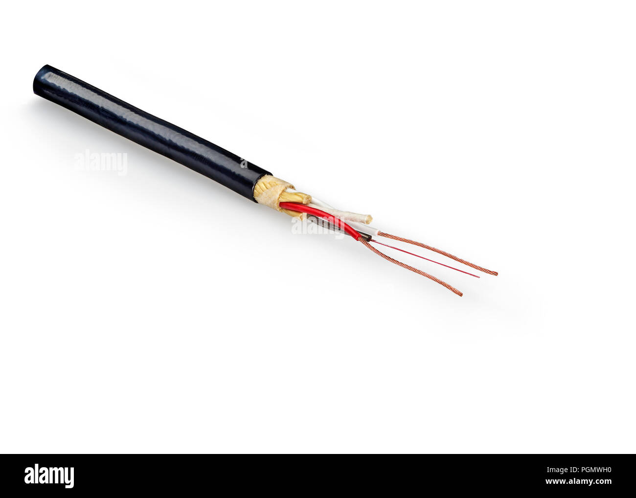 Insulator copper electricity cable Cut Out Stock Images & Pictures - Alamy