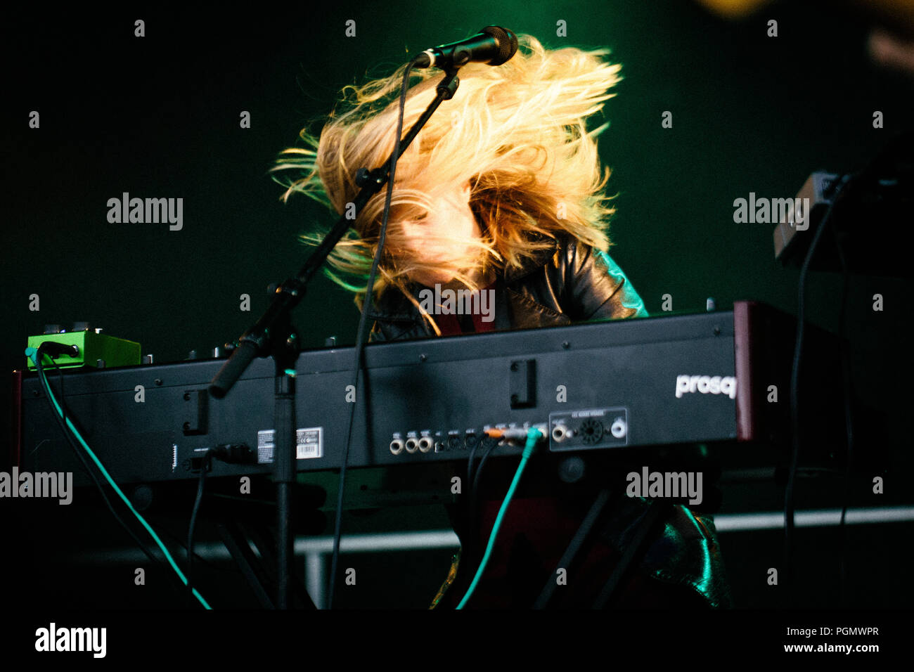 Denmark, Albertslund - August 25, 2018. The Swedish singer, songwriter ...