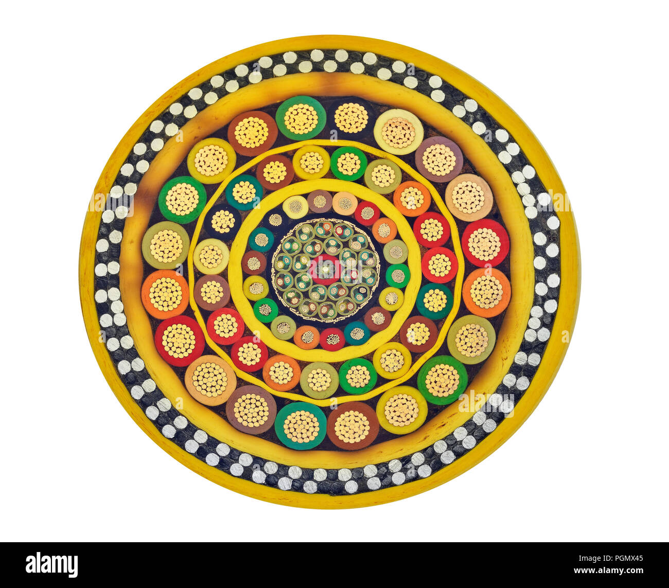 Power cable cross section Cut Out Stock Images & Pictures - Alamy
