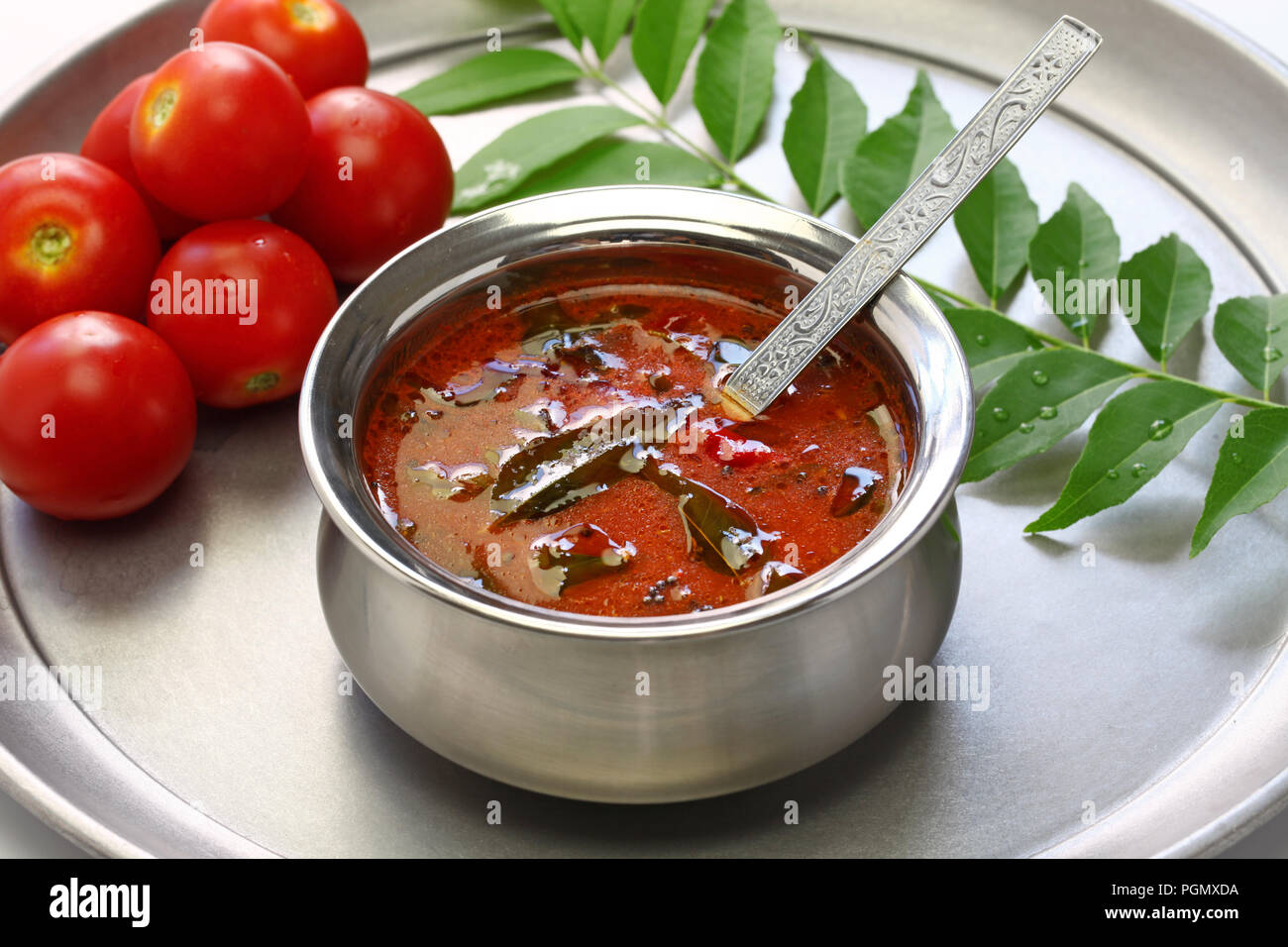tomato rasam, kerala style tomato soup, south indian food Stock Photo ...
