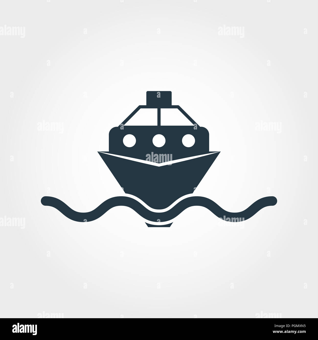 Ship creative icon. Simple element illustration. Ship concept symbol ...