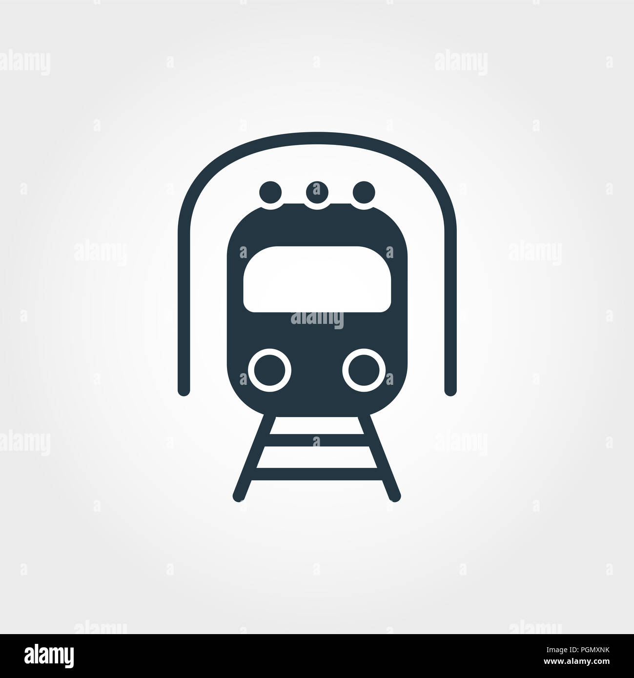 Metro creative icon. Simple element illustration. Metro concept symbol ...