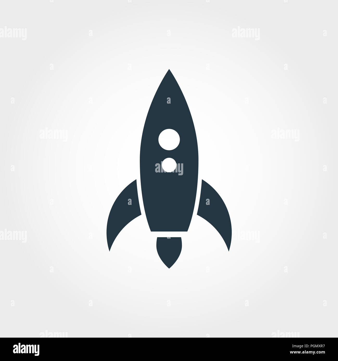 Rocket creative icon. Simple element illustration. Rocket concept ...