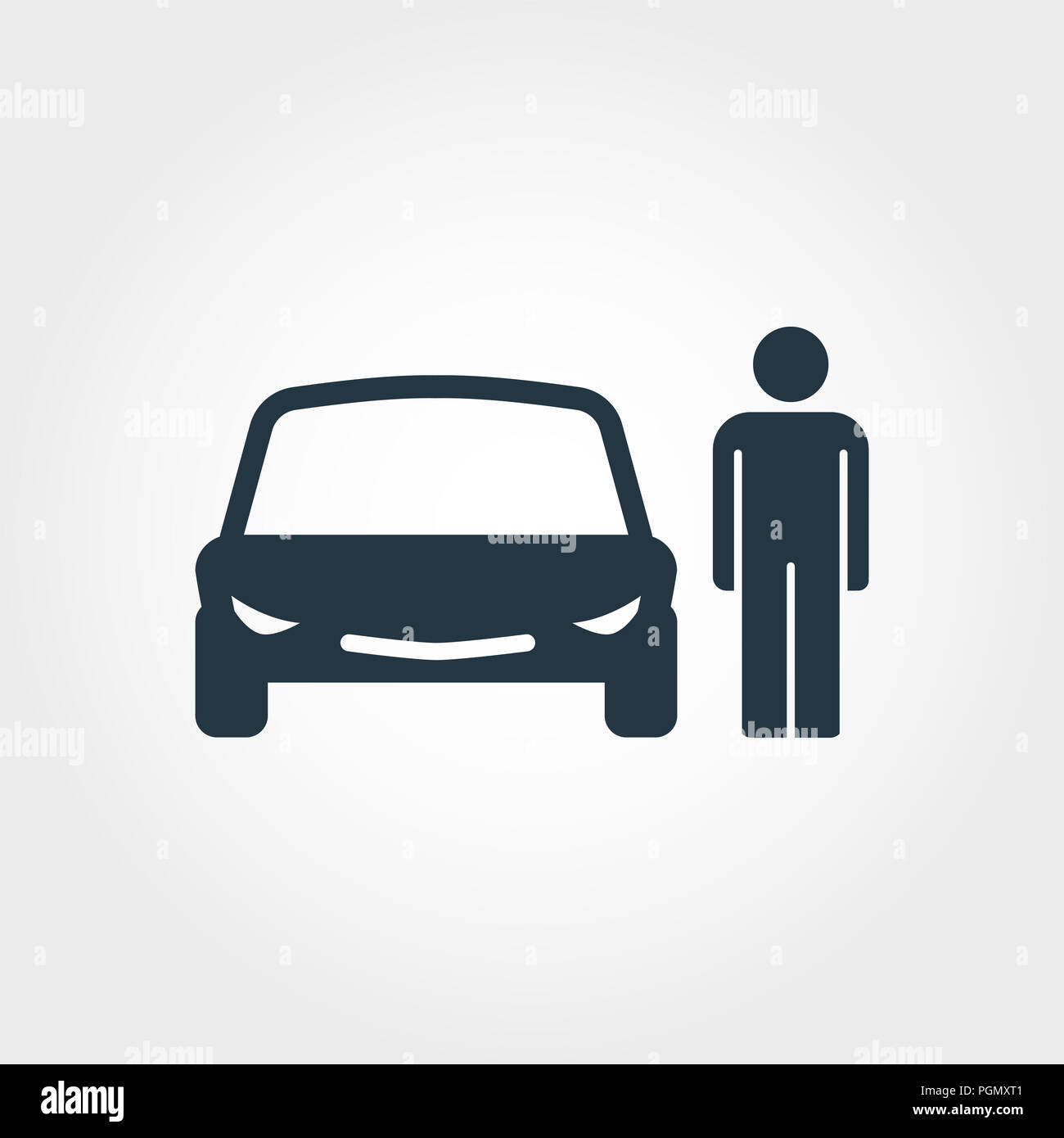 Car Driver creative icon. Simple element illustration. Car Driver ...