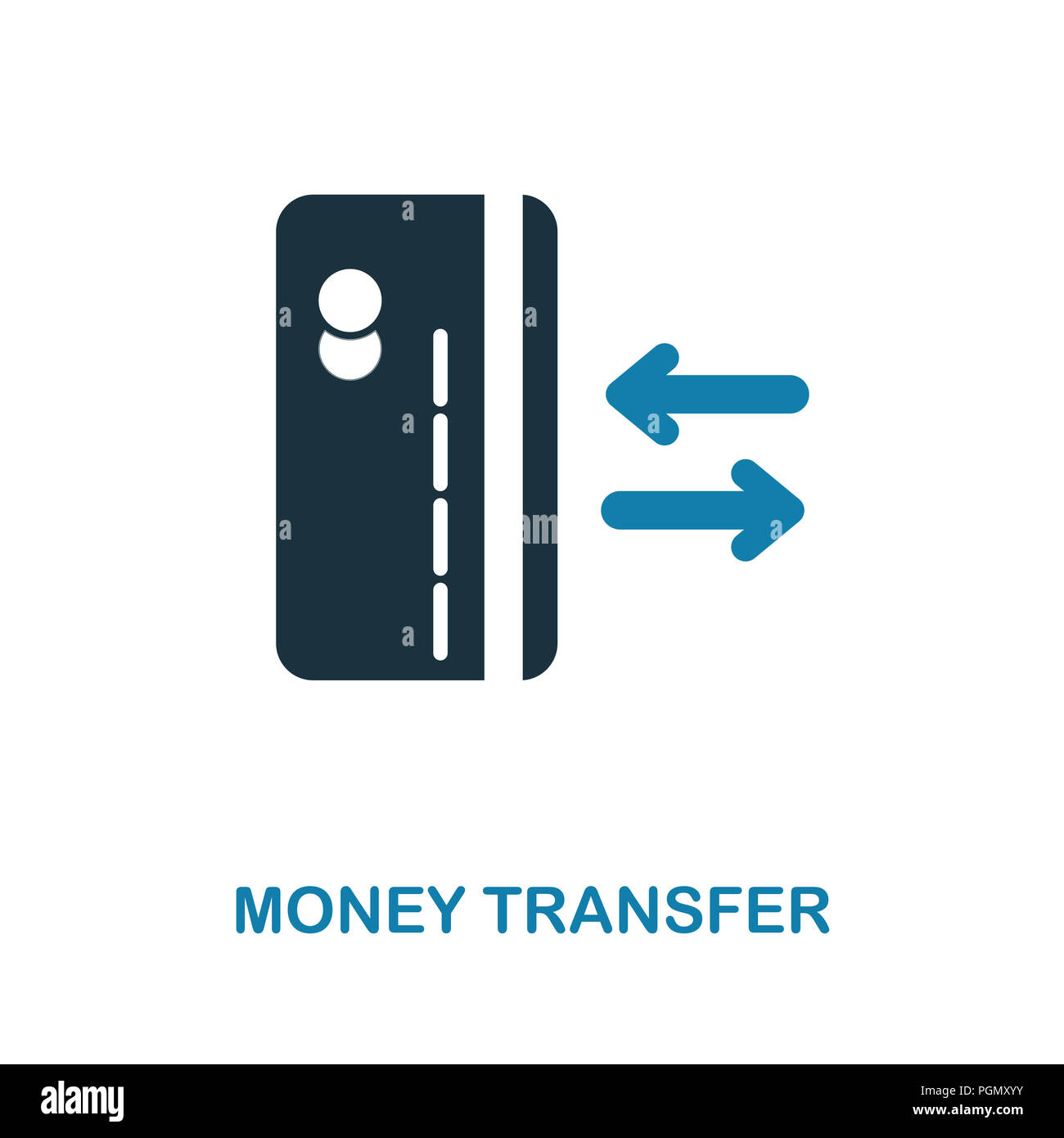 Credit Card Money Transfer creative icon. Simple element illustration ...