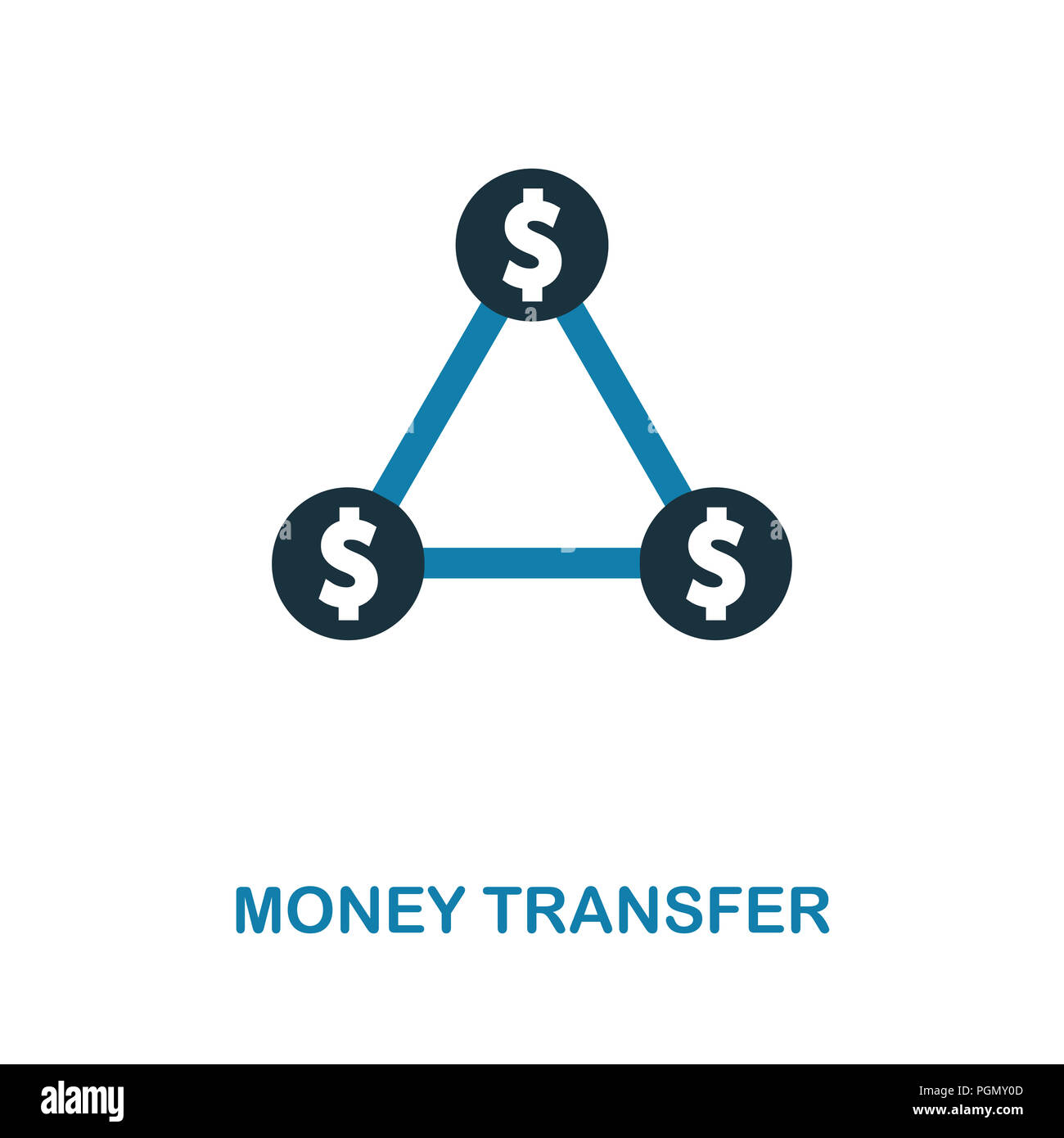 Money Transfer creative icon. Simple element illustration. Money ...