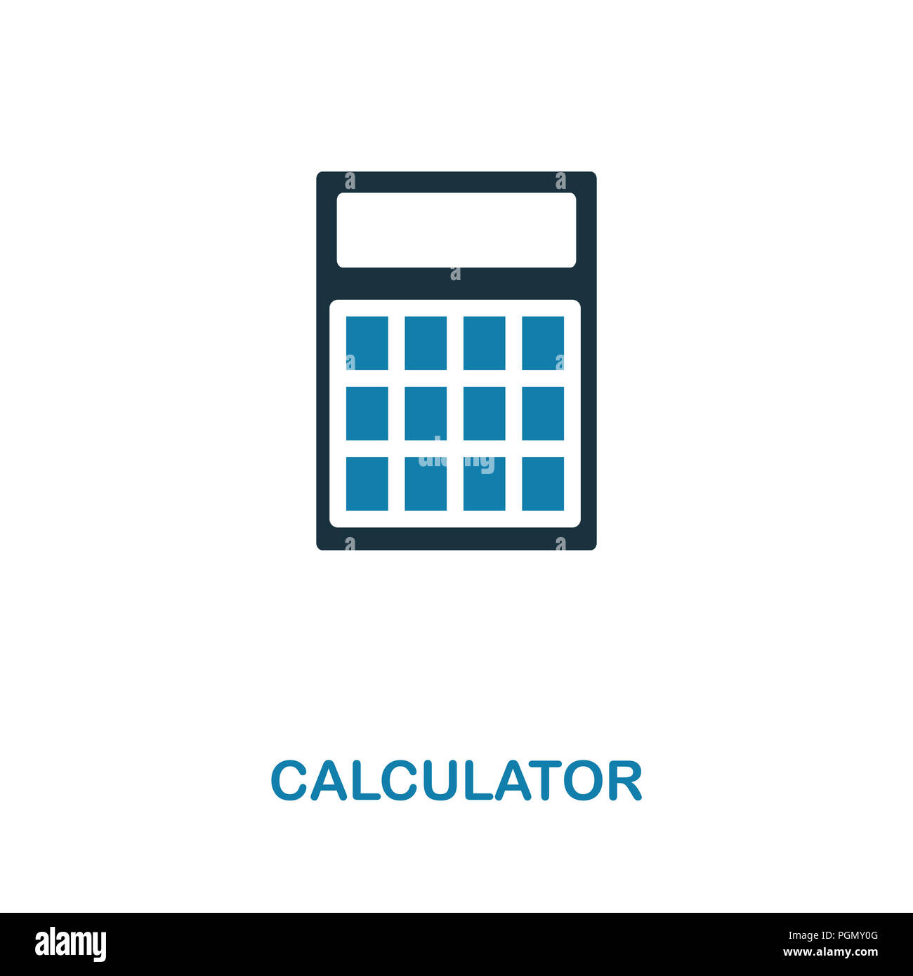 Calculator creative icon. Simple element illustration. Calculator ...