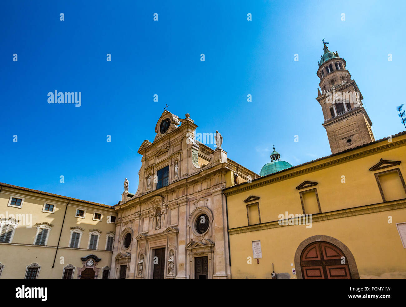 facade of Saint John church in Parma Stock Photo - Alamy
