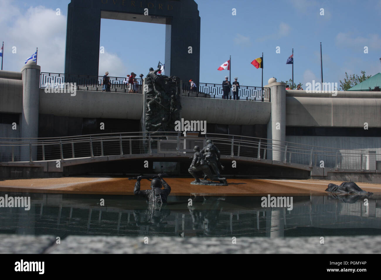 The Invasion Pool at National D-Day Memorial in Bedford, VA, USA Stock ...