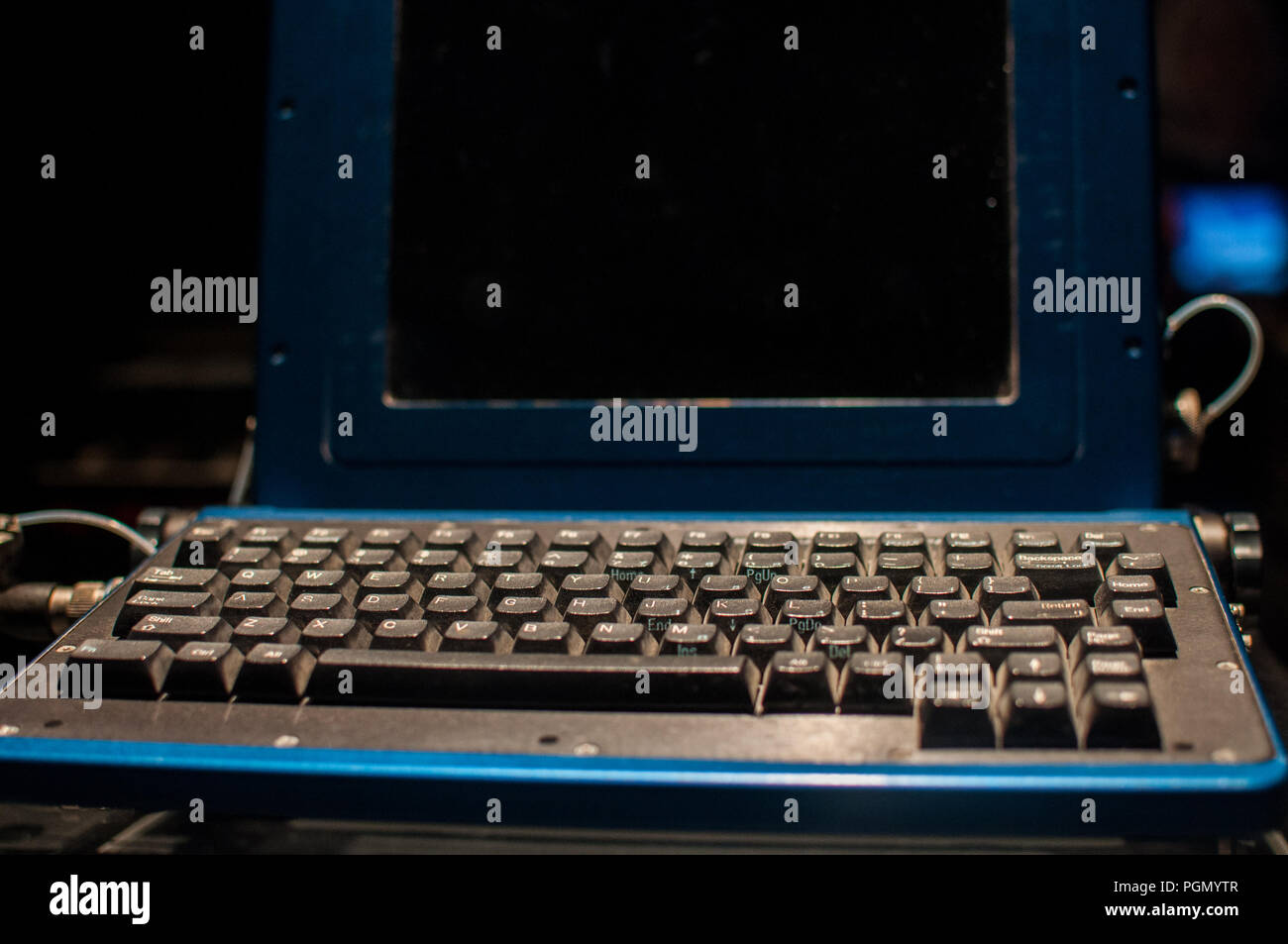 Old vintage computer laptop keyboard Stock Photo - Alamy