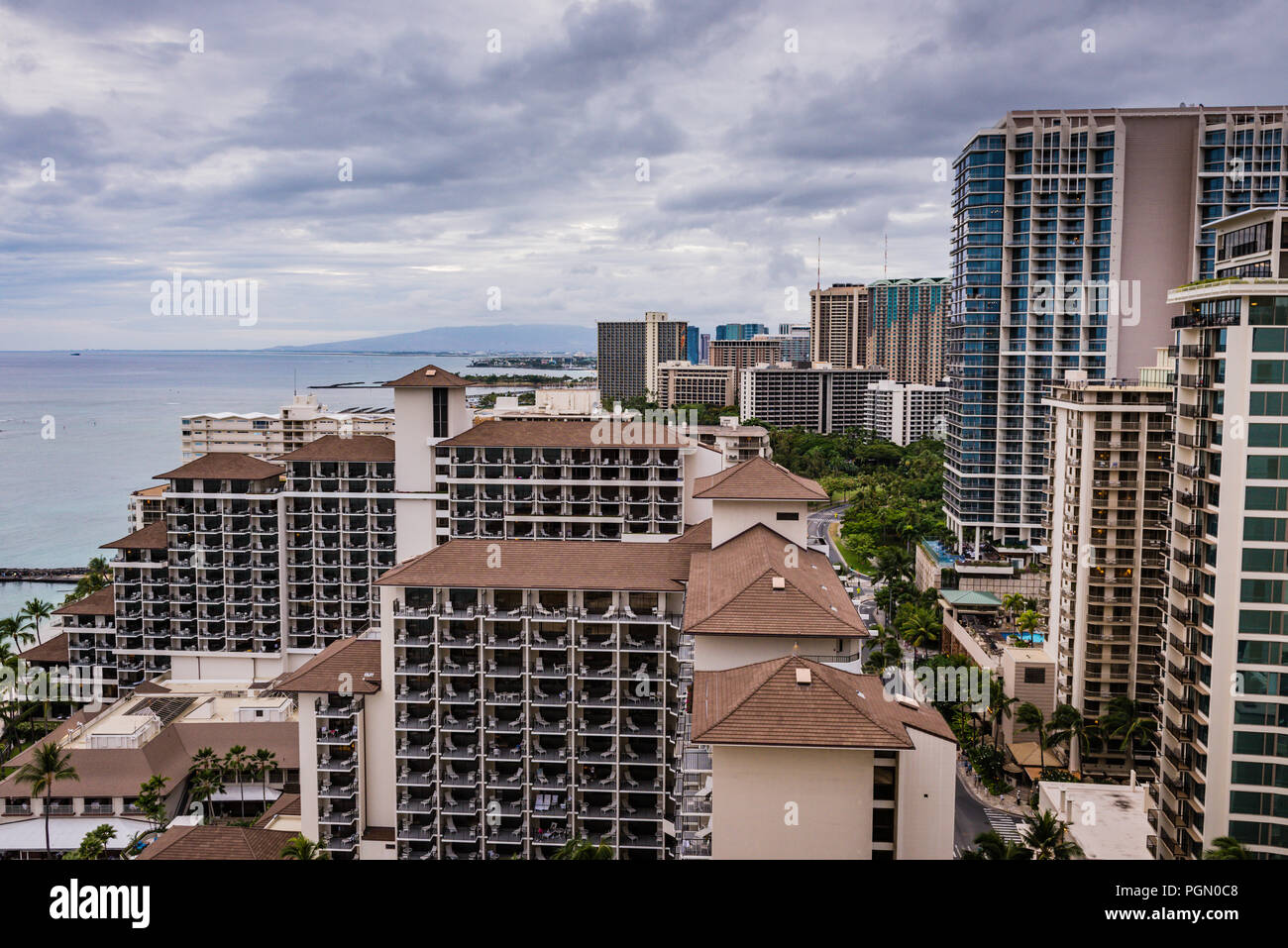 Honolulu buildings hi-res stock photography and images - Alamy