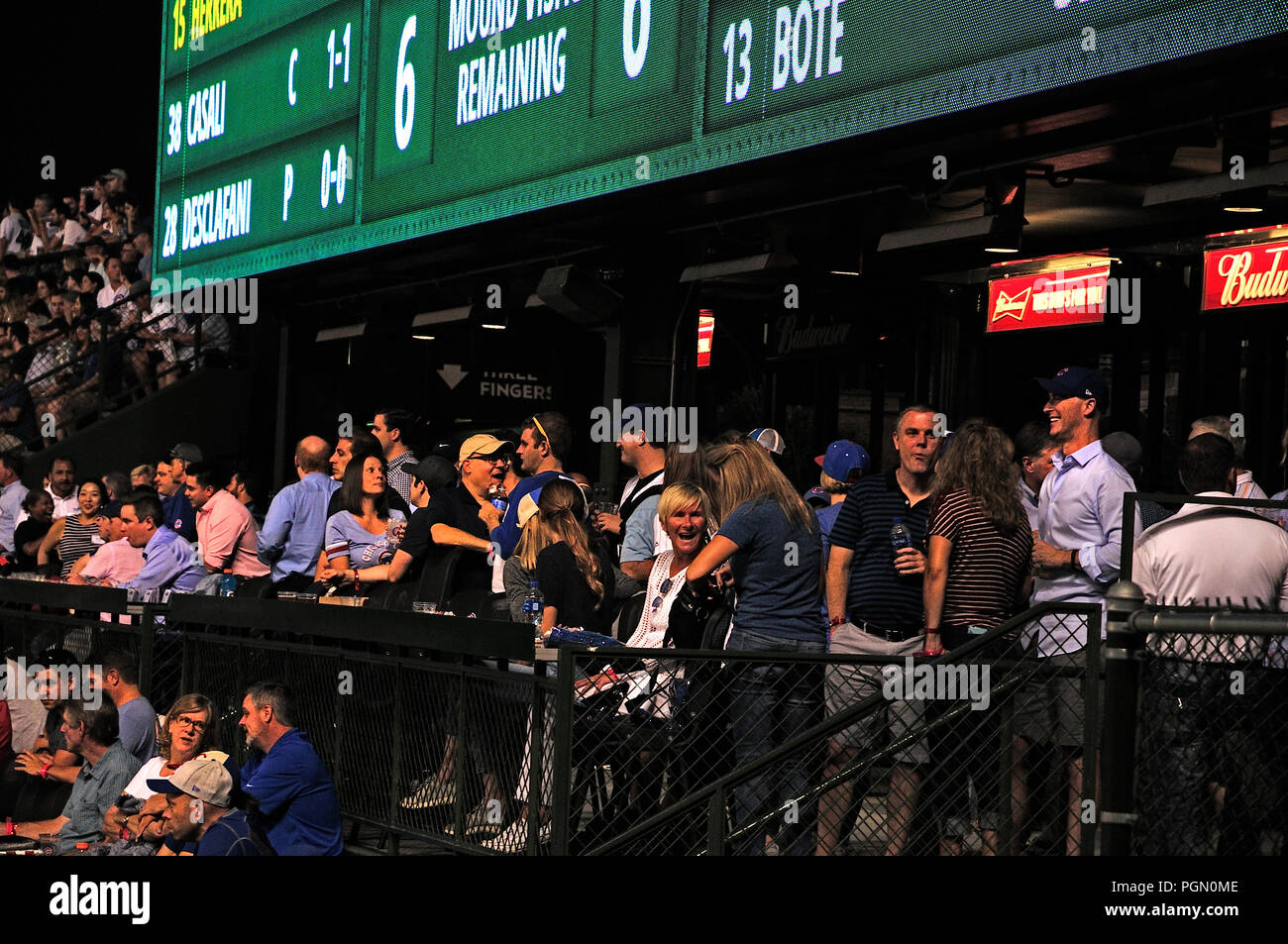 Chicago cubs wrigley field scoreboard hi-res stock photography and ...