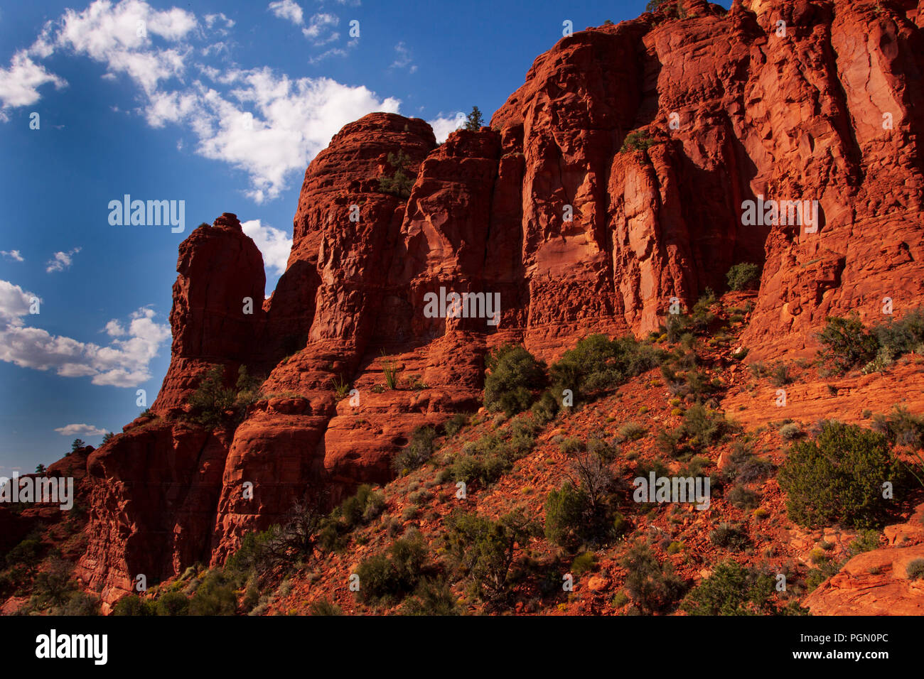 Butte Detail at Red Rock State Park in Sedona, Arizona Stock Photo - Alamy