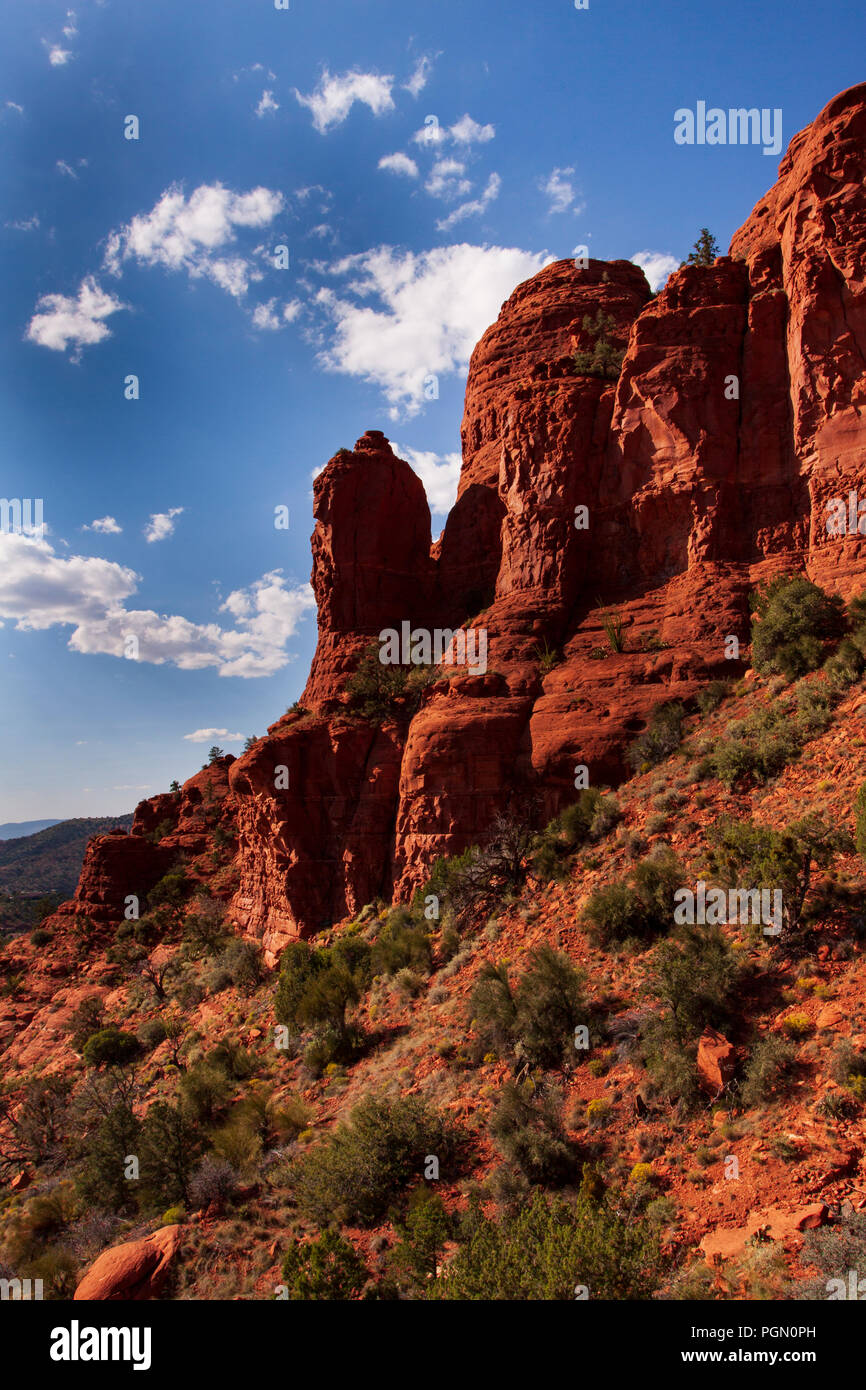 Butte Detail at Red Rock State Park in Sedona, Arizona Stock Photo - Alamy