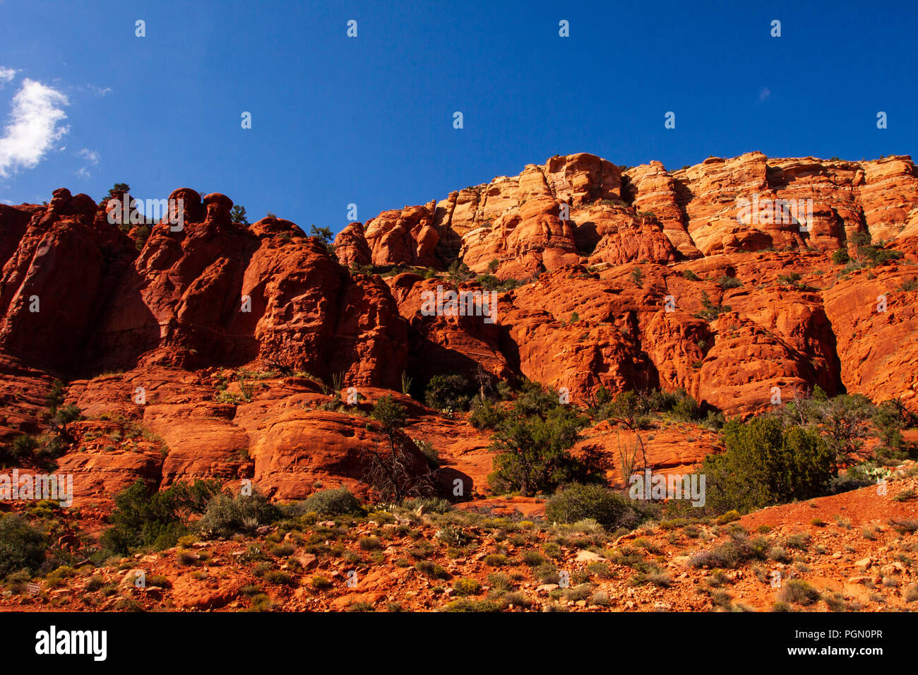 Butte Detail at Red Rock State Park in Sedona, Arizona Stock Photo - Alamy