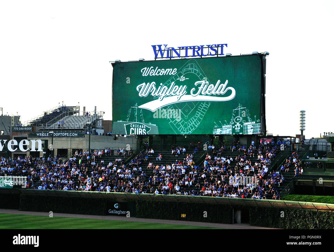 Chicago's MLB baseball stadium Wrigley Field is where the Chicago Cubs ...