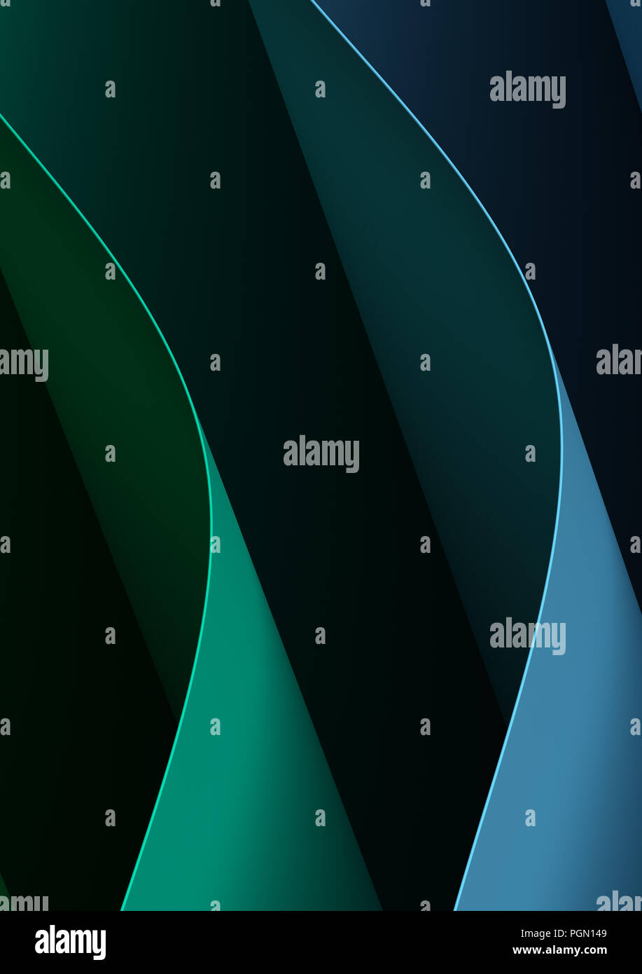 Blue Green Curved Background Stock Photo - Alamy