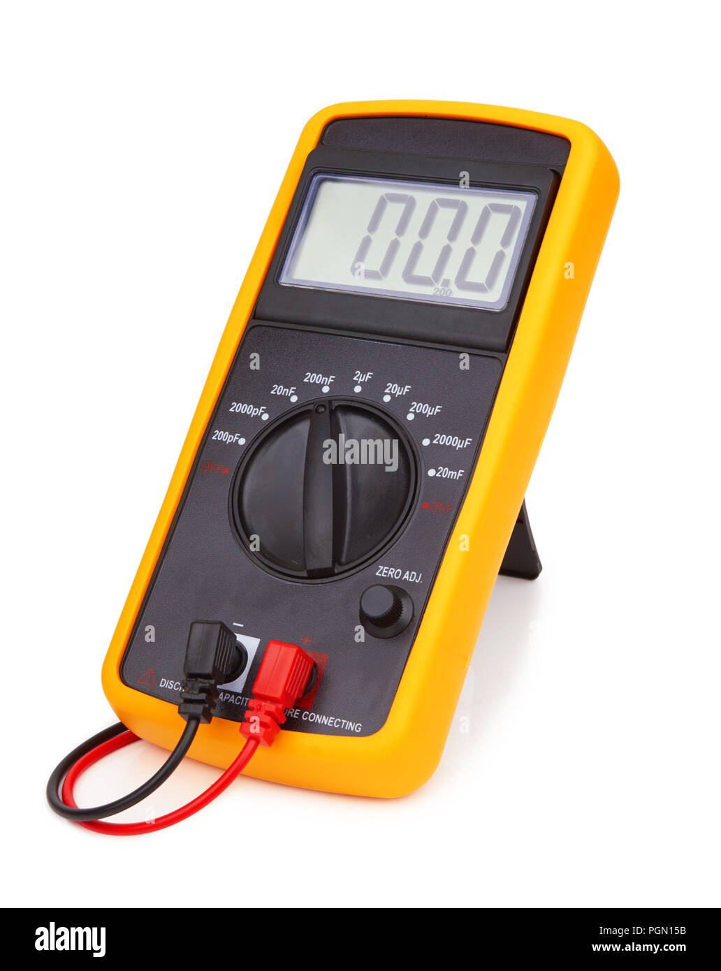 Digital multimeter isolated on a white background Stock Photo - Alamy