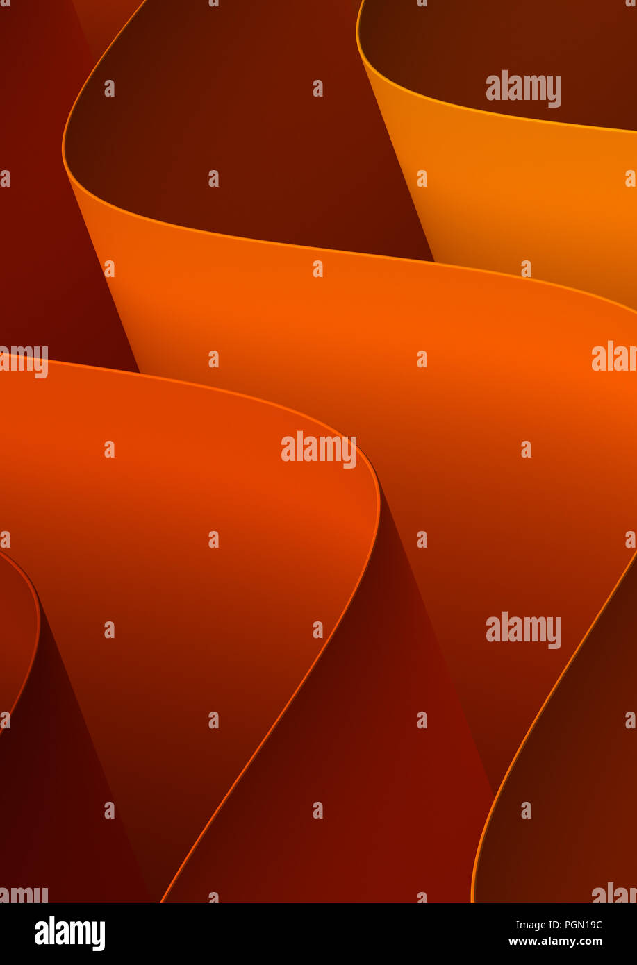 Orange Curved Background Stock Photo - Alamy