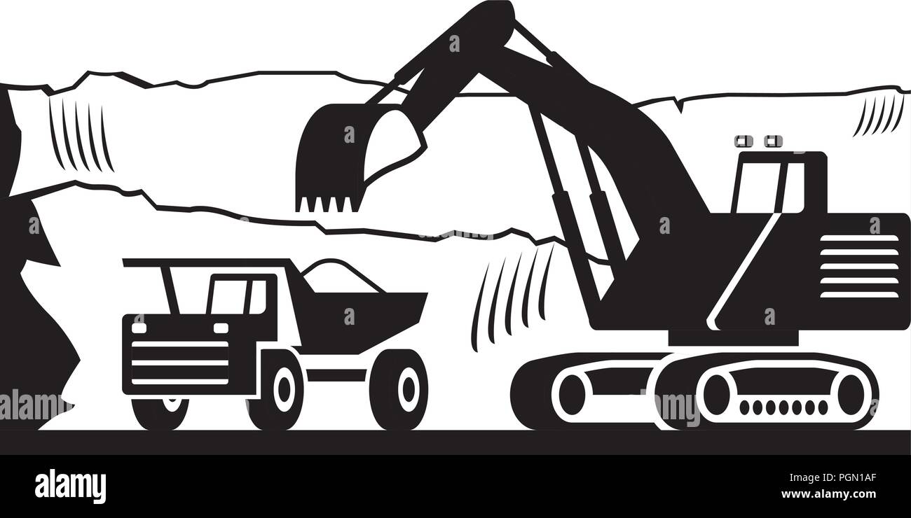 Mining Equipment Vector