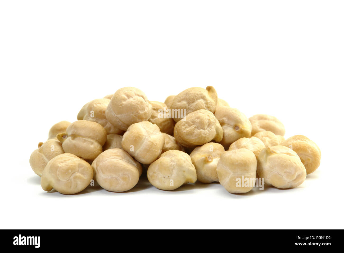 A little chickpea on white background Stock Photo - Alamy
