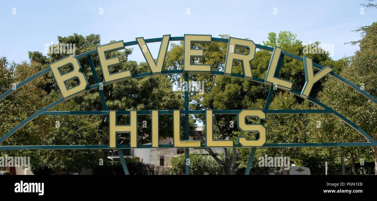 Beverly hills park sign hi-res stock photography and images - Alamy